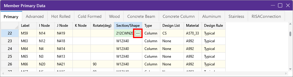 Cold Formed Steel - Databases